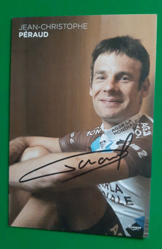 CYCLISME carte cycliste JEAN CHRISTOPHE PERRAUD équipe AG2R 2014 signée ...