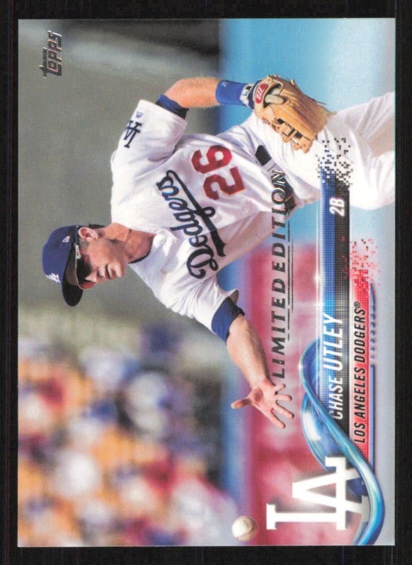 2018 Topps CHASE UTLEY Limited Edition LOS ANGELES DODGERS card 1,000 ...