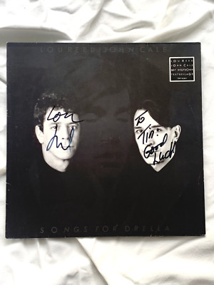 Signed LOU REED Songs for Drella LP 12" vinyl RECORD original autograph ...