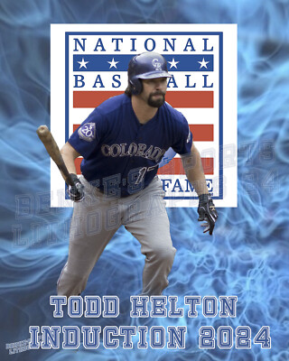 Colorado Rockies Lithograph print of Todd Helton Hall Of Fame 2024 | eBay
