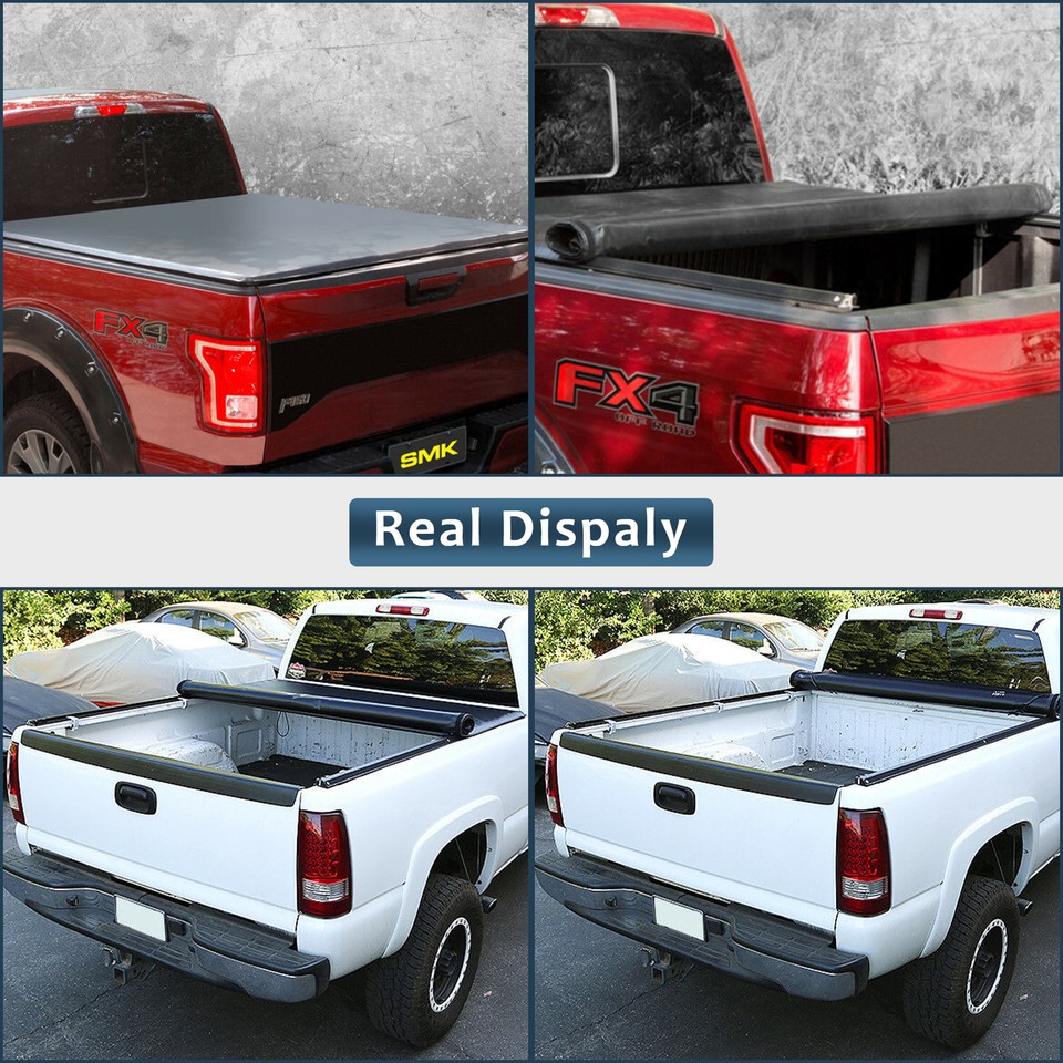 For 93-04 Ford Ranger Flareside / Splash Truck Bed Roll up 6FT Tonneau ...