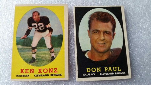 1958 Topps #091 Don Paul & #26 Ken Konz | eBay