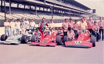 1975 INDY 500 ICONS A.J. FOYT GORDON JOHNCOCK BOBBY UNSER AUTO RACING ...