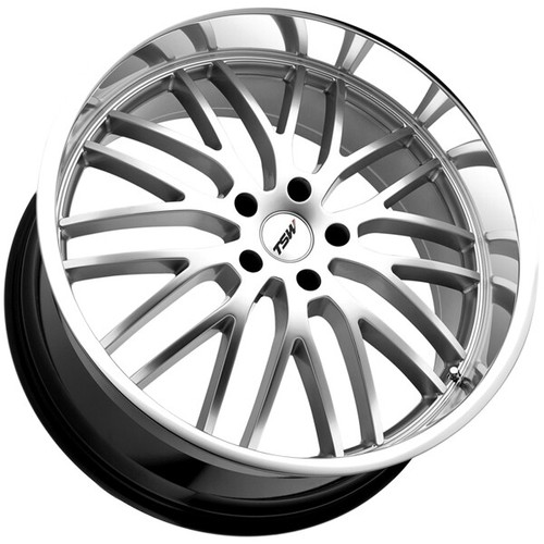(Set of 4) TSW Snetterton 17x8 5x110 +40mm Silver Wheels Rims 17" Inch ...