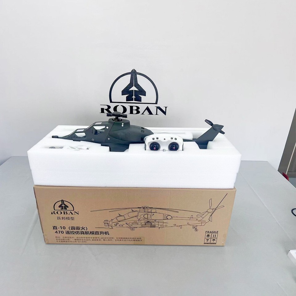 Roban 470 Size RTF 2 Blades CAIC Z-10 RC GPS Helicopter X2 Flight ...