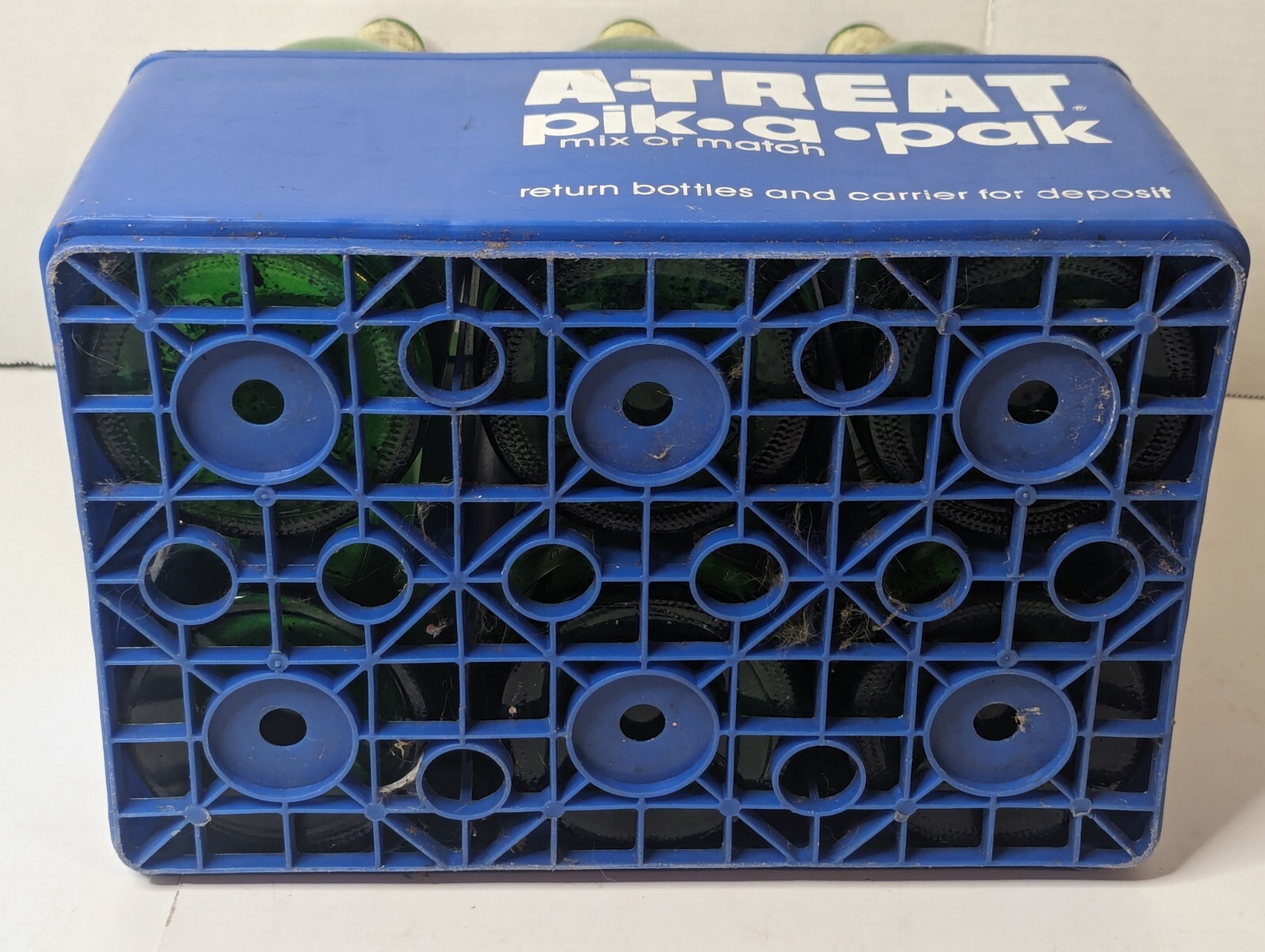 Vintage A-Treat Pik-a-pak Bottle Carrier W/ 6 A-Treat Glass Bottles | eBay