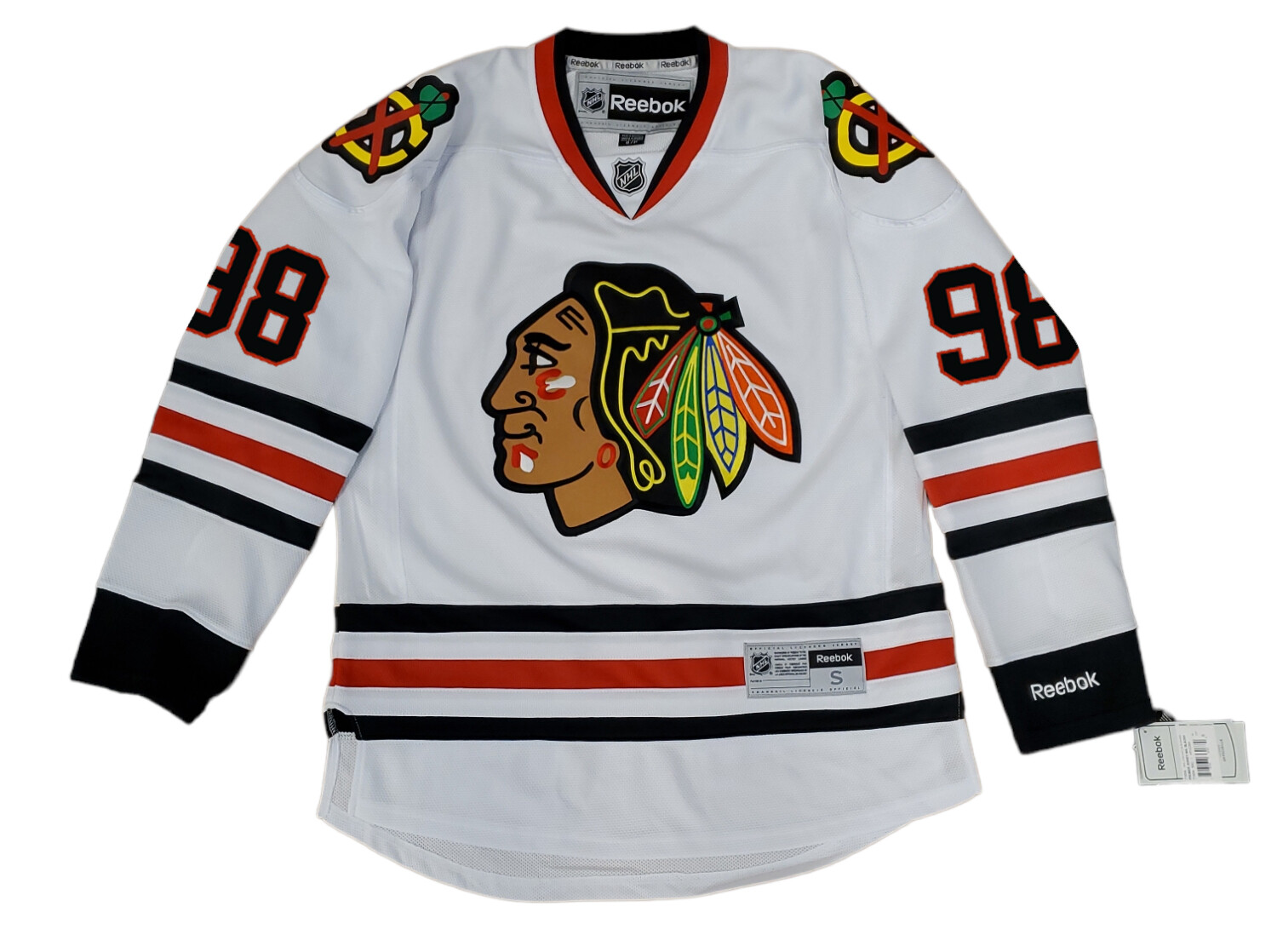 Chicago Blackhawks Connor Bedard #98 White Premier Stitched Jersey | eBay