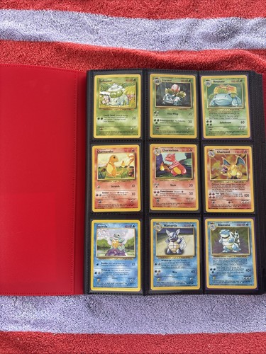 Original 151 Pokemon Cards Complete Set 1999 25 Holos 11 1st Edition ...