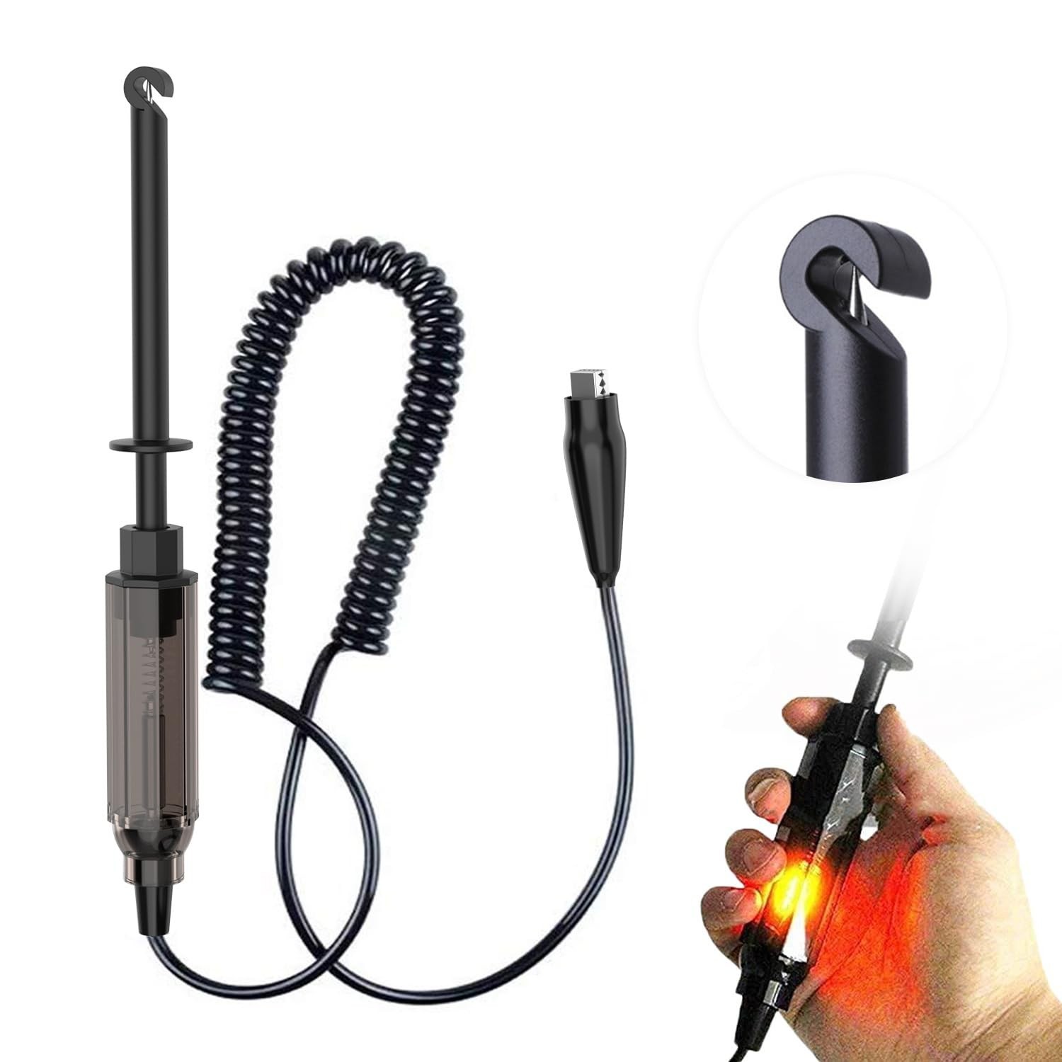 Auto Car Truck Wire Piercing Cord Voltage Circuit Tester DC 6V/12V/24V ...