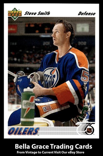 1991-92 Upper Deck Steve Smith #350 Edmonton Oilers | eBay