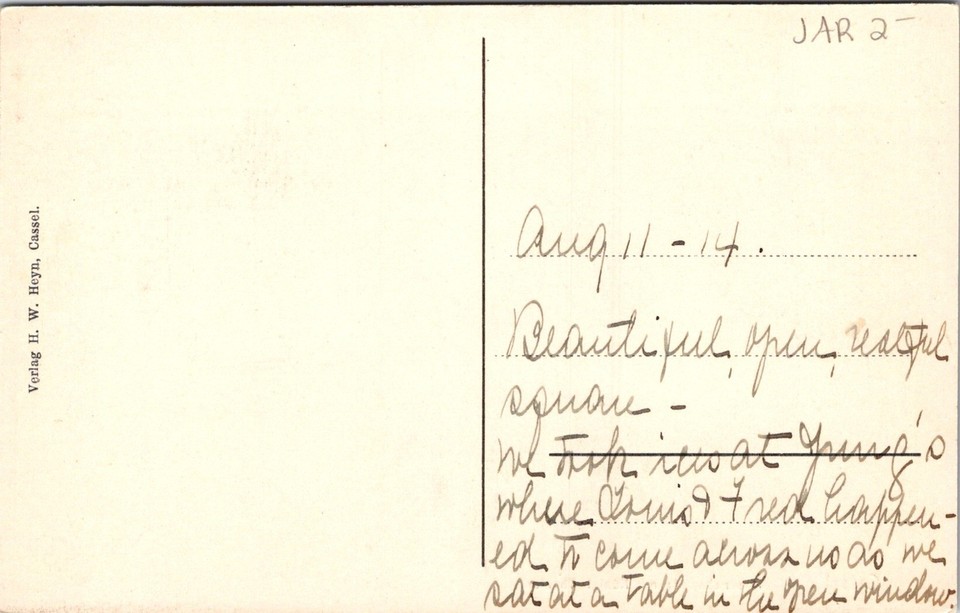 Cassel Germany Friedrichsplatz Mit Konigl Theater Historic View ...