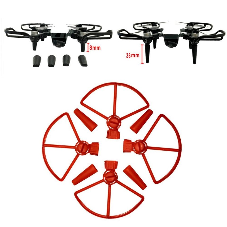 Propeller Guards+Landing Gear Stabilizers Protection Set For DJI Spark ...