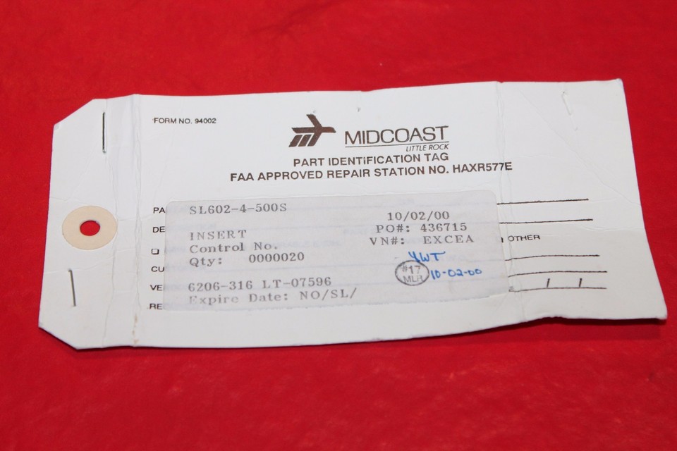 SL602-4-500S tye insert | eBay