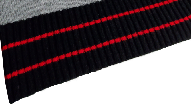 Joe Boxer Black & Gray Vintage University Long Sleeve Knit Sweater ...