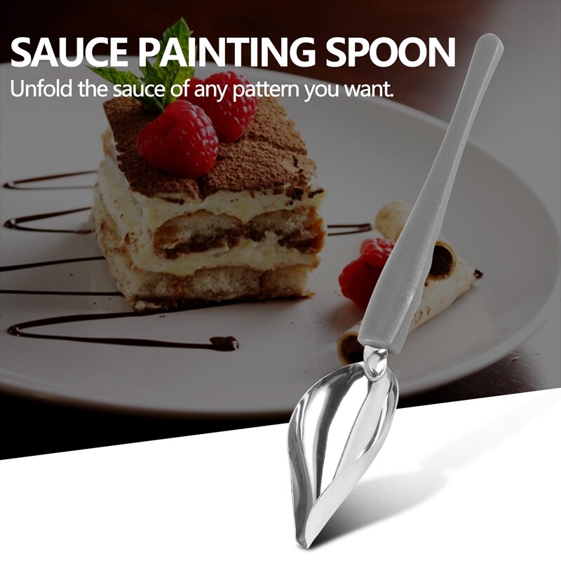 Culinary Drawing Decorating Spoon Set, 2 Pcs Saucier Spoons,Decorat ...