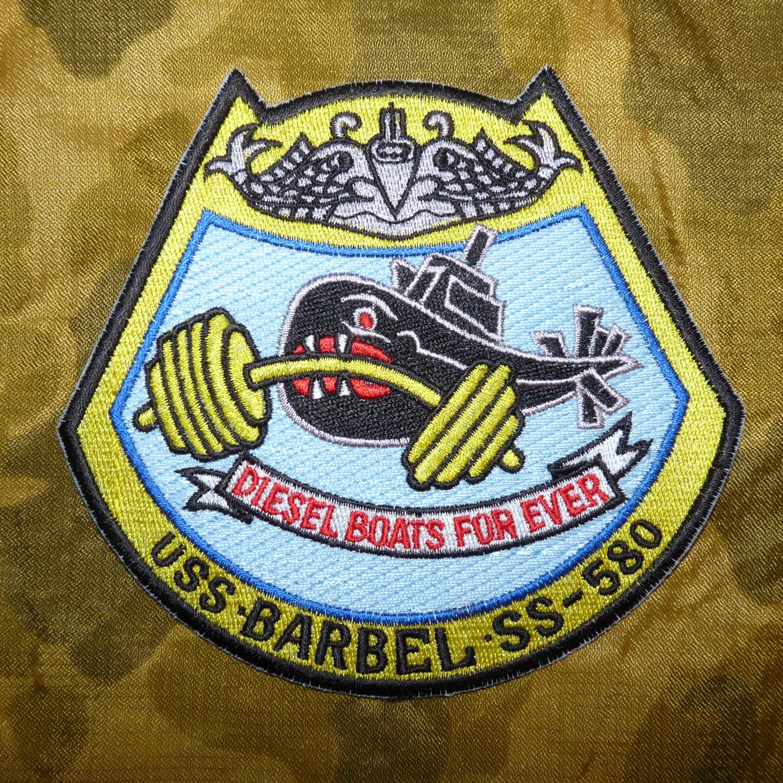 US Navy 1950s USS Barbel SS-580 Embroidered Submarine Patch (large) | eBay