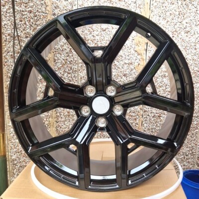 22"/Land Rover Defender L663/LR 5 spoke Design/Gloss Black/10j/Alloy ...