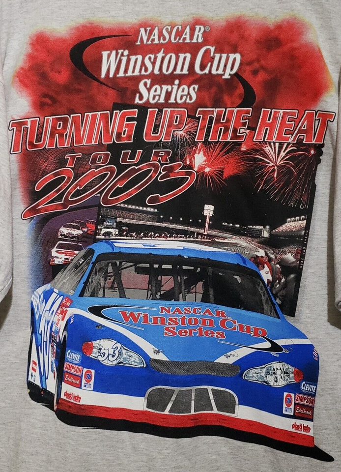Nascar Winston Cup Series 2003 Turning Up the Heat Tour Schedule TShirt ...