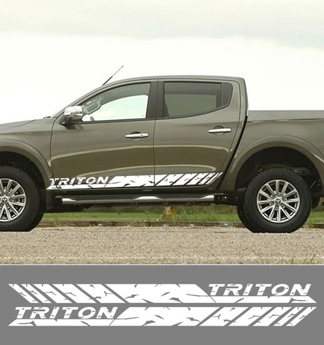For Mitsubishi Triton Vinyl Decal Sticker Graphics Kit Sport Side Door ...