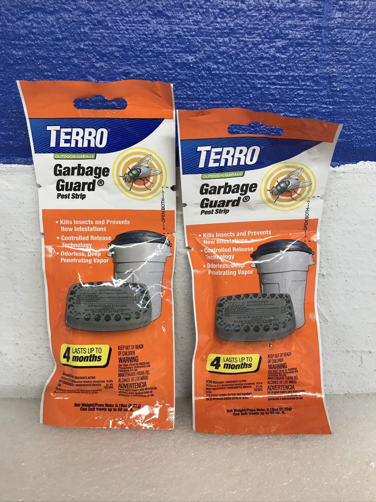 Terro Garbage Guard Trash Can Insect Pest Strip Odorless Lot Of 2 New ...