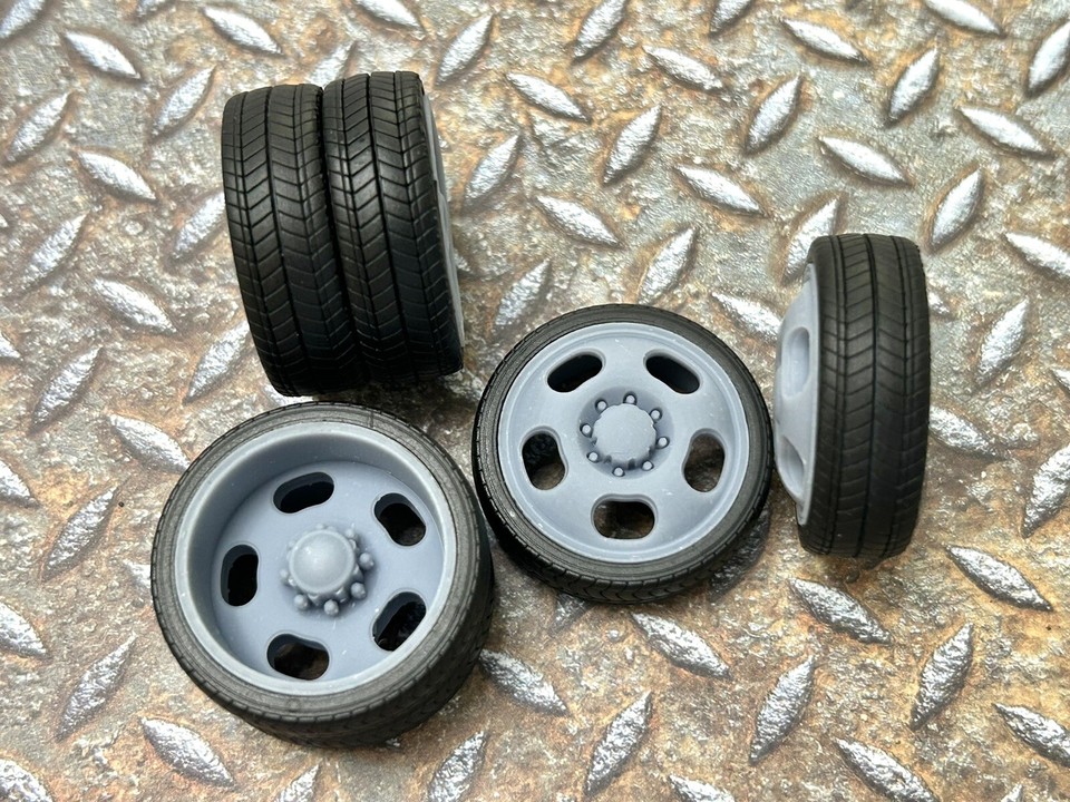 Resin 1/24 Scale: 26-inch “Intro Kidney Bean” Dually Wheels W/ Low ...
