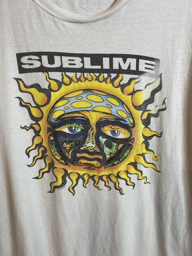 Sunshine Sublime White Adult X-Large Band Graphic T-Shirt | eBay