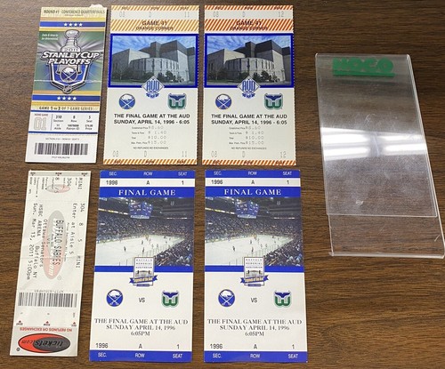 RARE Vintage Buffalo Sabres Ticket Lot 1996 Last Game Aud 2 ACTUAL & 2 ...