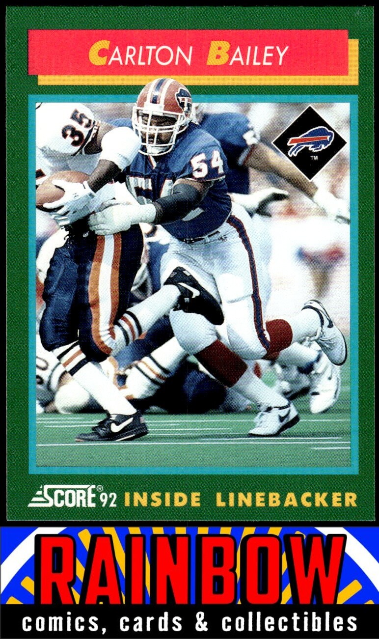 1992 Score #289 Carlton Bailey Rookie Buffalo Bills | eBay