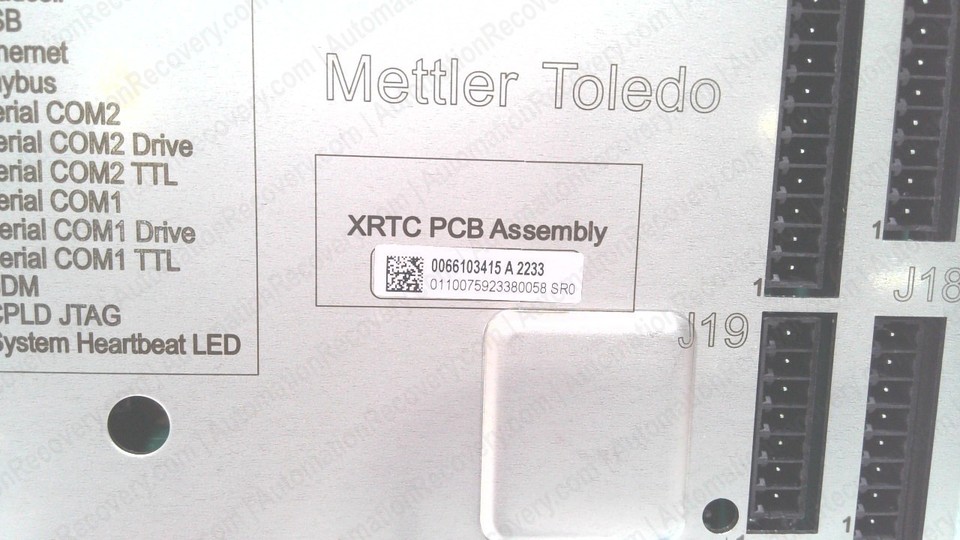 METTLER TOLEDO 66103415 REV. H XRTC PCB-ASSEMBLY FIELDBUS INTERFACE ...