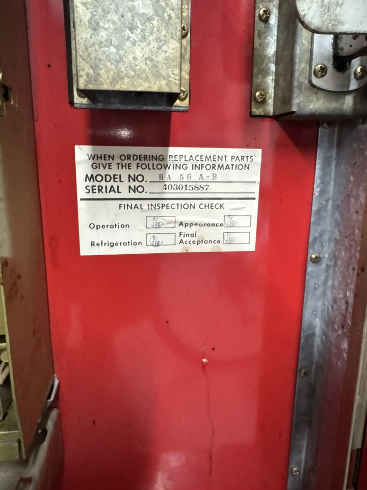 Vintage 1950’s Coca Cola Coke Vendo Vending Machine - Key Included | eBay