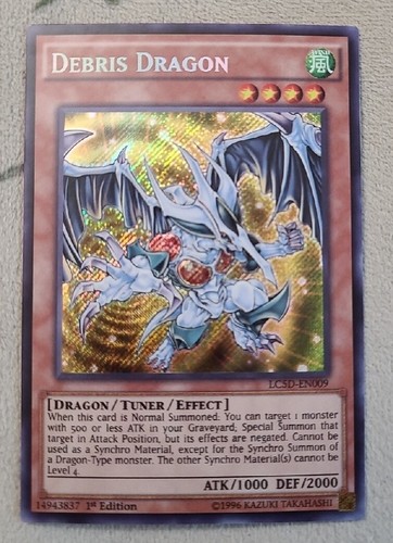Debris Dragon LC5D-EN009 Secret Rare 1st Edition Yugioh LP | eBay