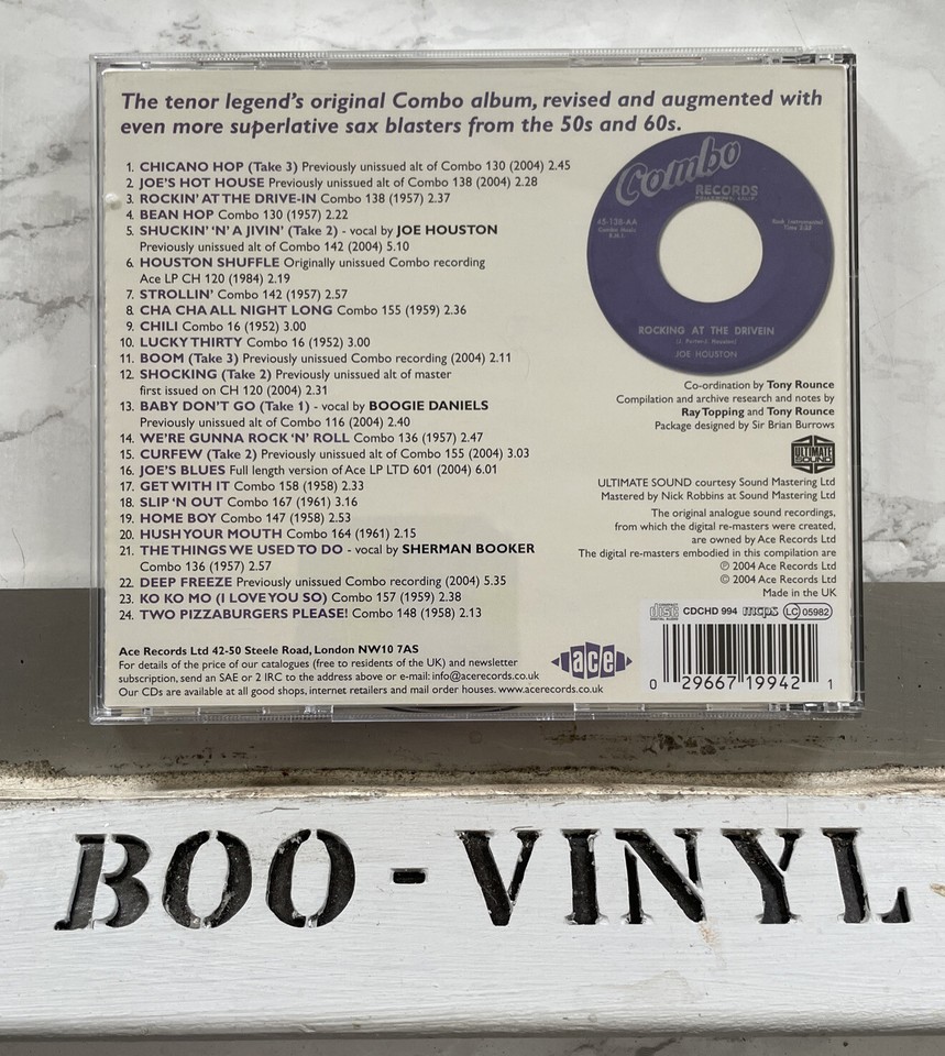 Joe Houston - Rockin' At The Drive-In - Rhythm N Blues CD Album NM ...