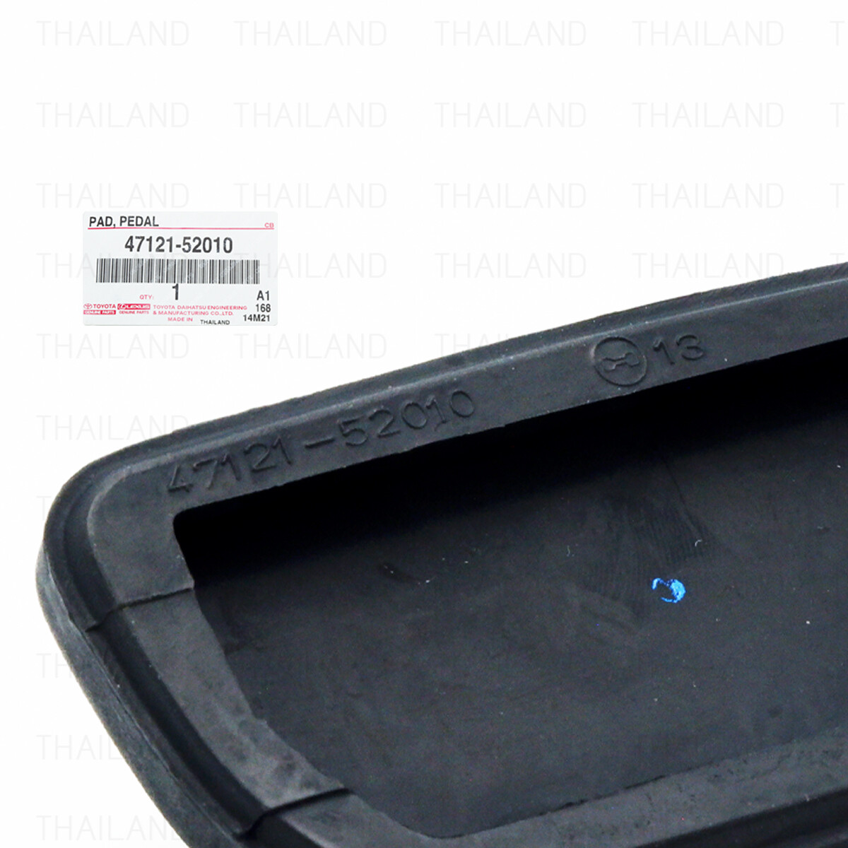 Black Rubber Brake Pedal Pad 47121-52010 For Toyota Rava4 Sienna Vios ...