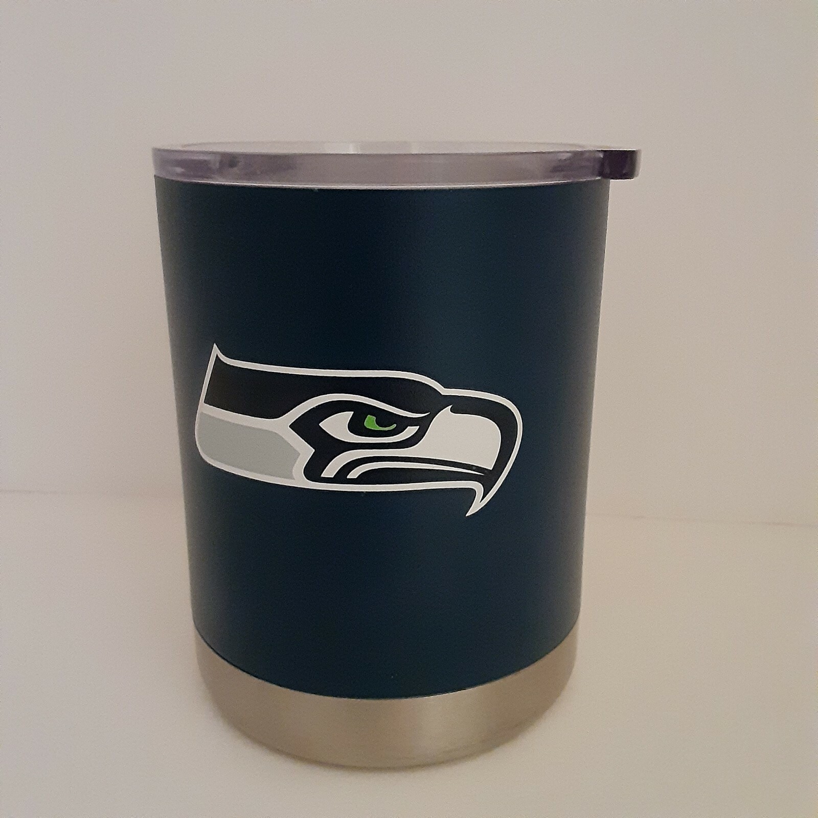 Seattle Seahawks Team Logo Stainless Steel Travel Mug Cup Blue Press on ...