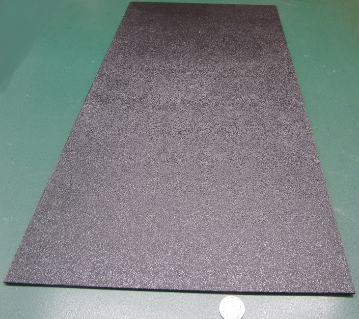 Black ABS Sheet 1/8" (.125") X 12" X 24" Haircell Textured One Side | eBay