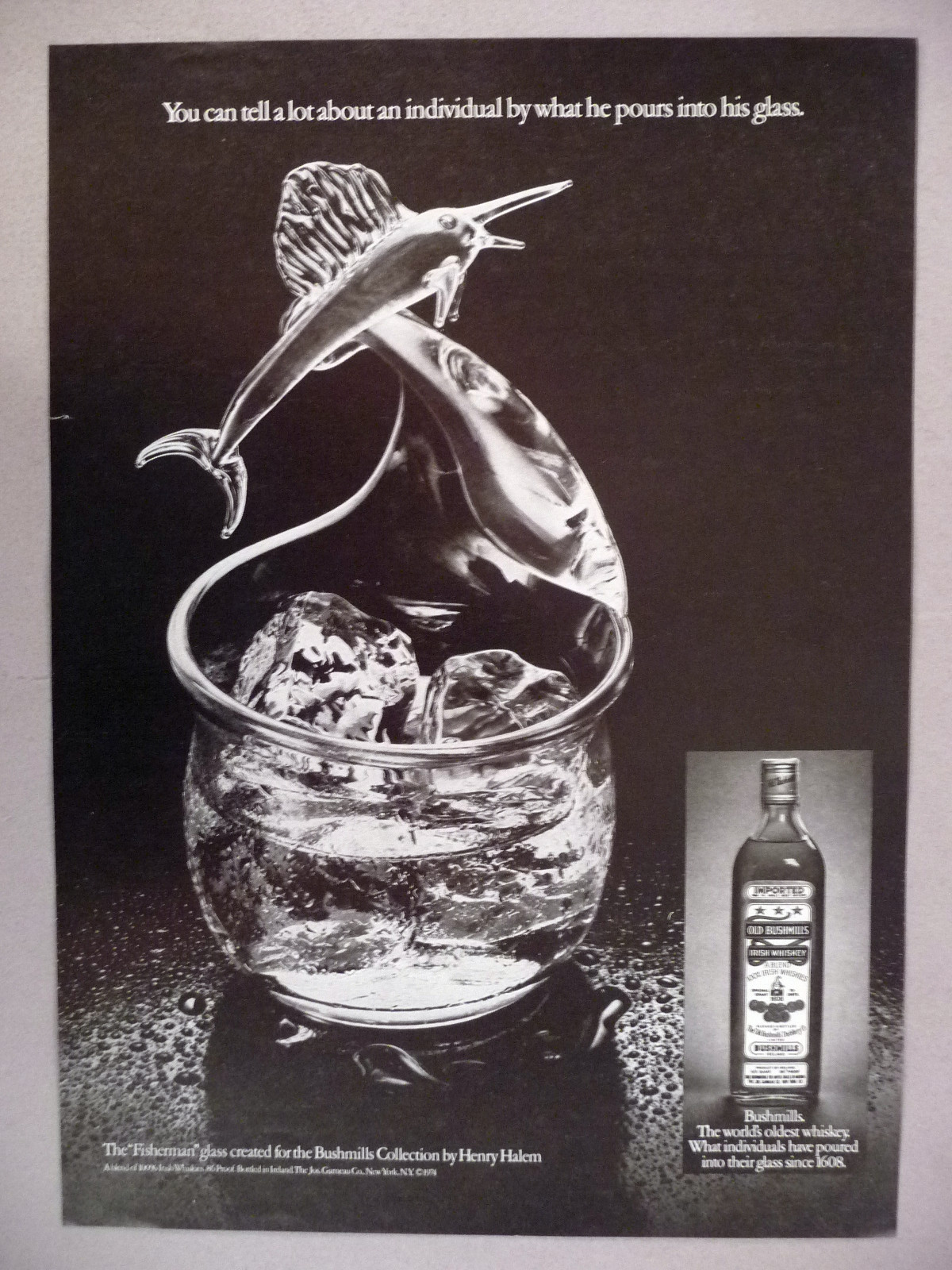 Old Bushmills Irish Whiskey PRINT AD -1977 Henry Halem created ...