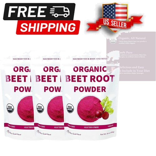 USDA Certified Organic Beet Root Powder 3 lb – Pure, Resealable & Fresh ...