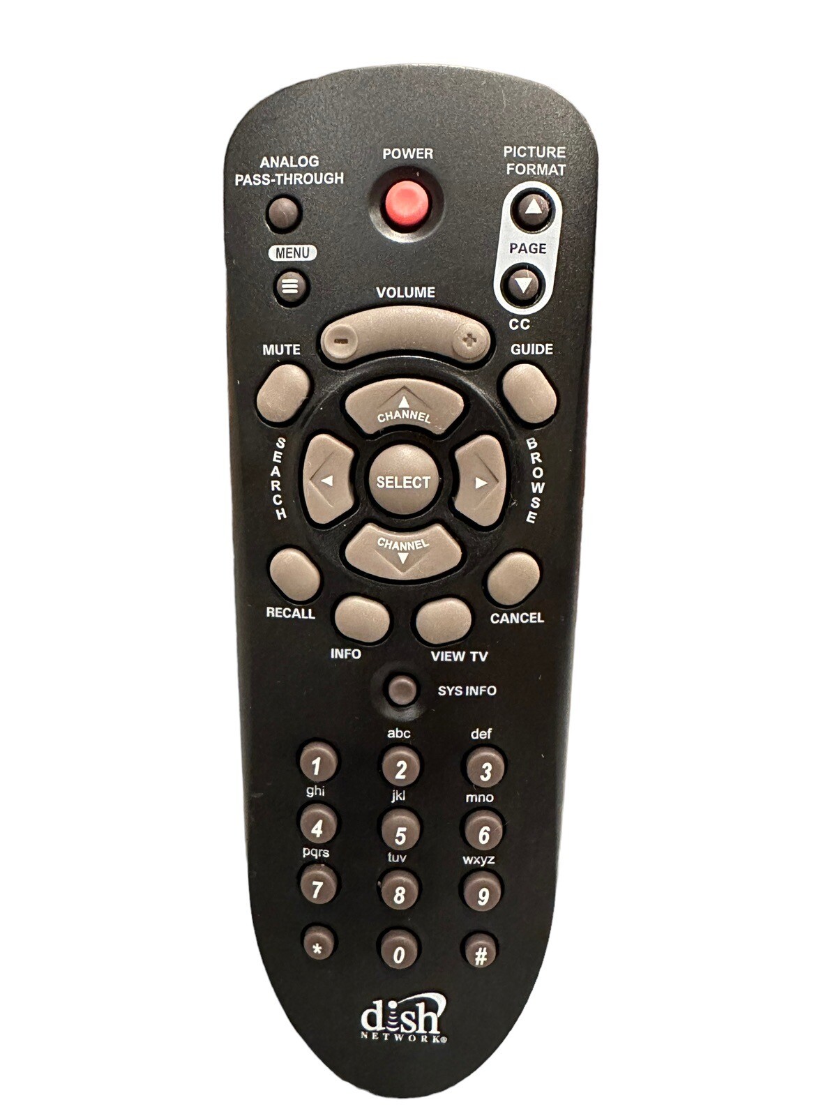 Dish Network Remote Control Model 163692 1.5 NDB Black TESTED | eBay