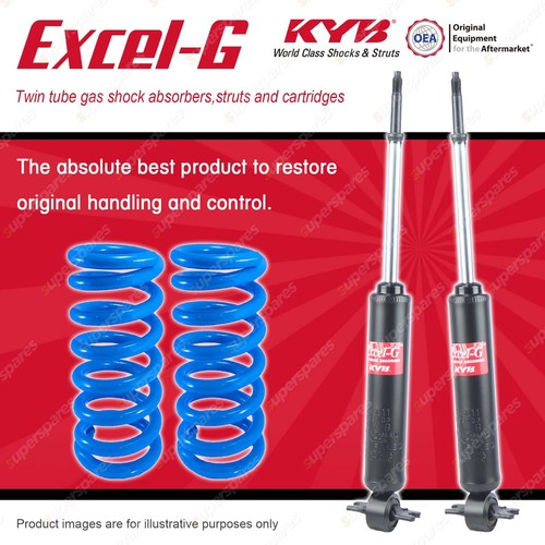 Front KYB EXCEL-G Shock Absorbers Raised Coil Springs for HOLDEN Holden ...