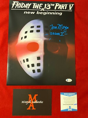 TOM MORGA AUTOGRAPHED SIGNED 11x14 PHOTO! FRIDAY THE 13TH JASON ...