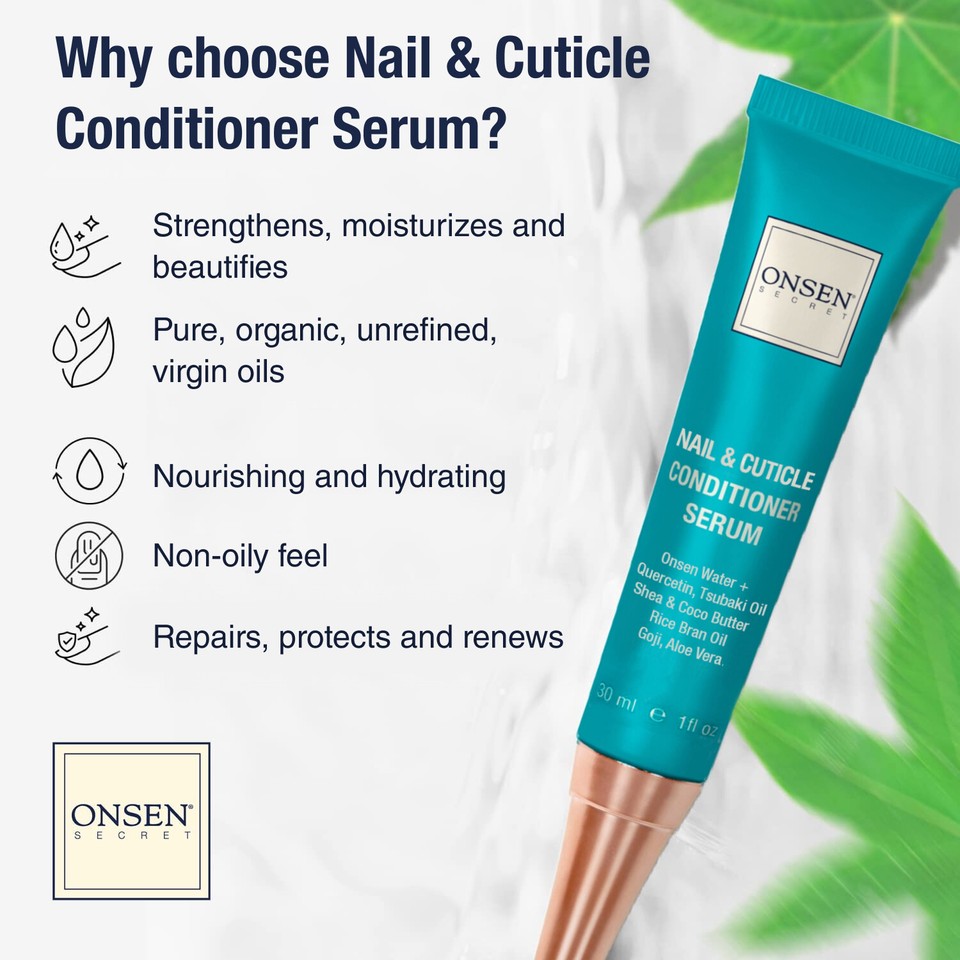 Onsen Secret Japanese Cuticle Cream Conditioner, Nail Cuticle Oil Sooth ...
