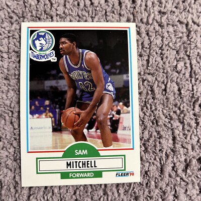 1990-91 Fleer Sam Mitchell Rookie Minnesota Timberwolves #114 | eBay