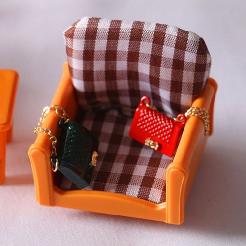 Doll Bag Rucksack Accessories Doll House Miniature Model Mini Metal ...