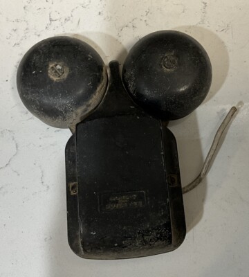 Vtg Bell System Western Electric Dual Bells Telephone Ringer Garage ...