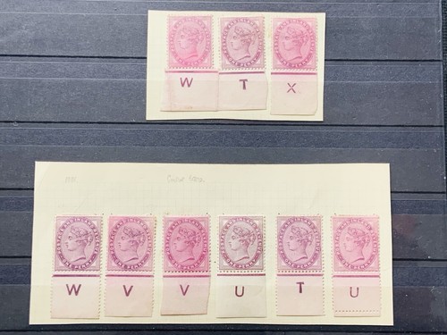GB QV 1881 1d Liliac Control Letters Different Shades Mh | eBay UK