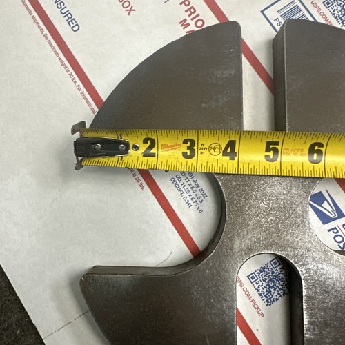 10” A36 Steel Slotted Arbor Press Support Anvil Wheel 6-12 Ton 1 Inch ...