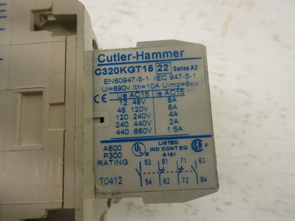 Eaton AN16GN0 Size 2 Motor Starter 25HP 120V Coil w/ C306GN3 + Heaters ...