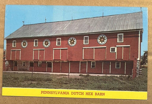 UNUSED POSTCARD - PENNSYLVANIA DUTCH HEX BARN, PA. | eBay
