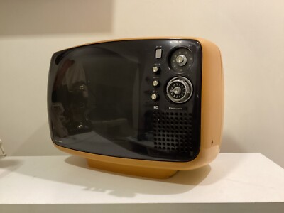 PANASONIC TR-542A SOLID STATE TV 1970s SPACE AGE OCHRE | eBay