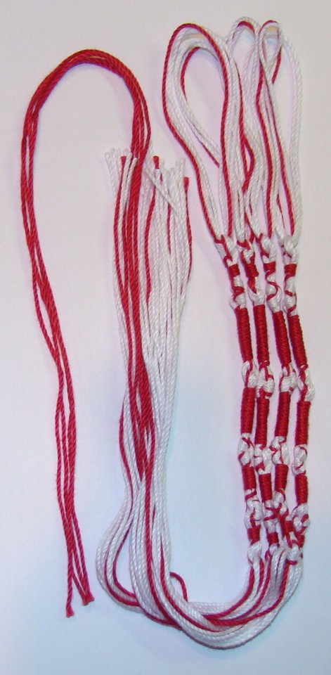 1 set of 4 Christian TZITZIT - 100% Cotton TSITSIT 3-14-12-7-3 - select ...